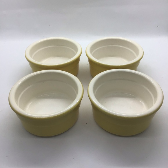 cermer | Kitchen | Set Of 4 Cermer Stoneware 4 Oz Yellow Terracotta ...